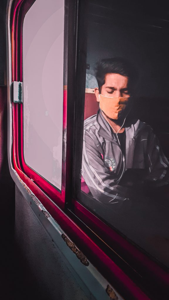 A boy travelling in train - PixaHive