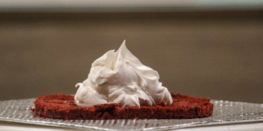 Red Velvet Cake base with vanilla cream on top - PixaHive