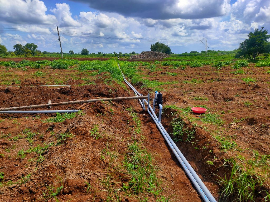Water pipes in a field - PixaHive