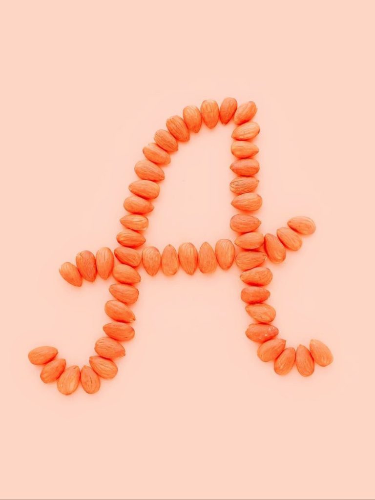Almond making alphabet - PixaHive