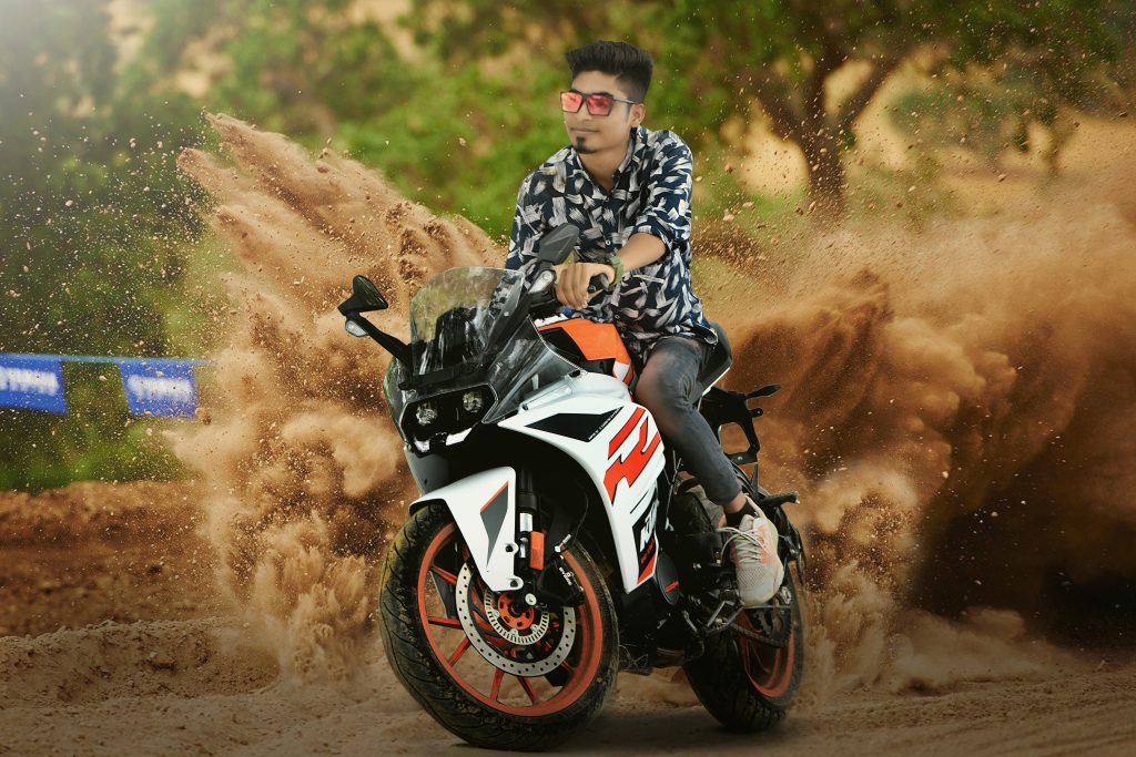 Boy riding KTM bike - PixaHive