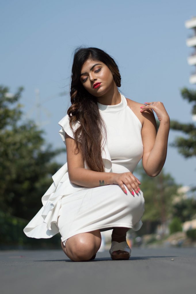 Model posing while sitting - PixaHive