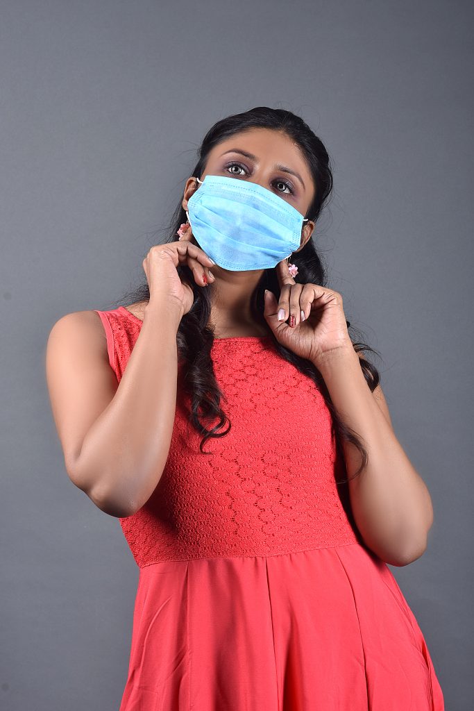 Model posing while wearing mask - PixaHive