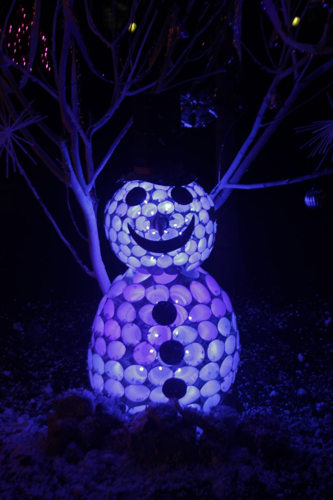 Snowman in the night - PixaHive