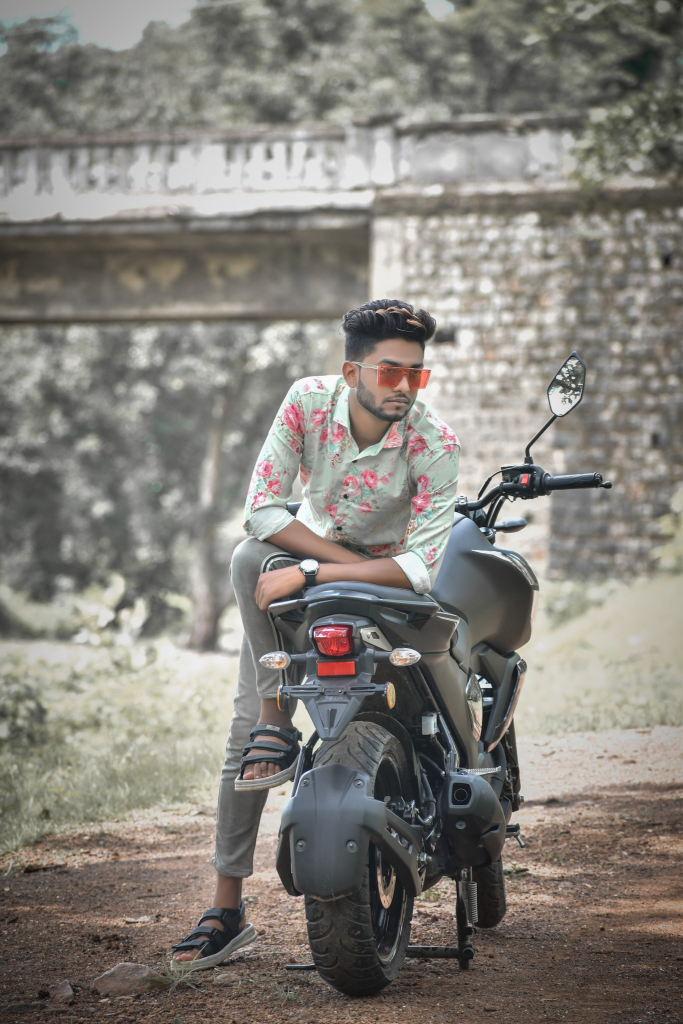 Model posing on bike - PixaHive