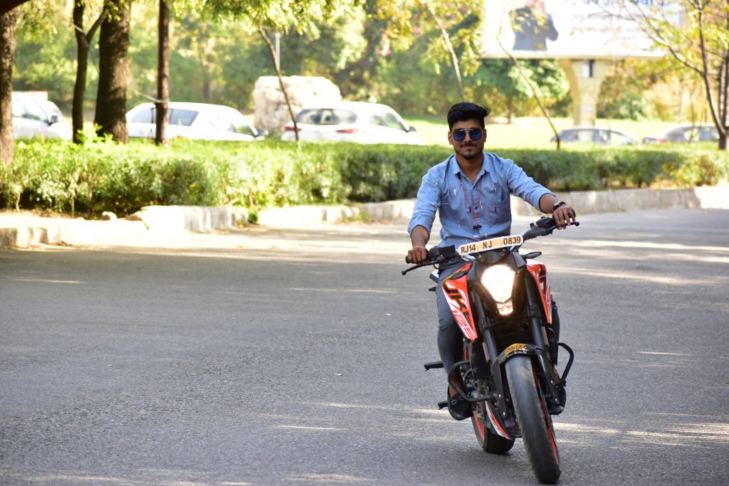 A boy driving a KTM Duke bike - PixaHive