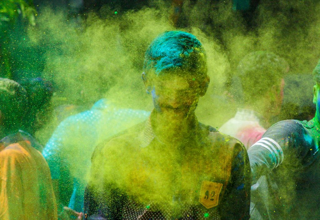 Holi colors in air - PixaHive