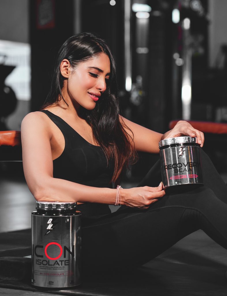 Female Model with supplement box - PixaHive