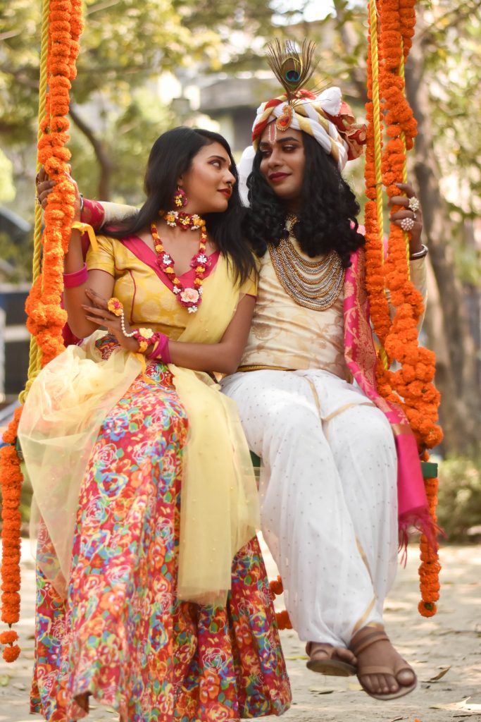 Girls in Radha-Krishna getup - PixaHive