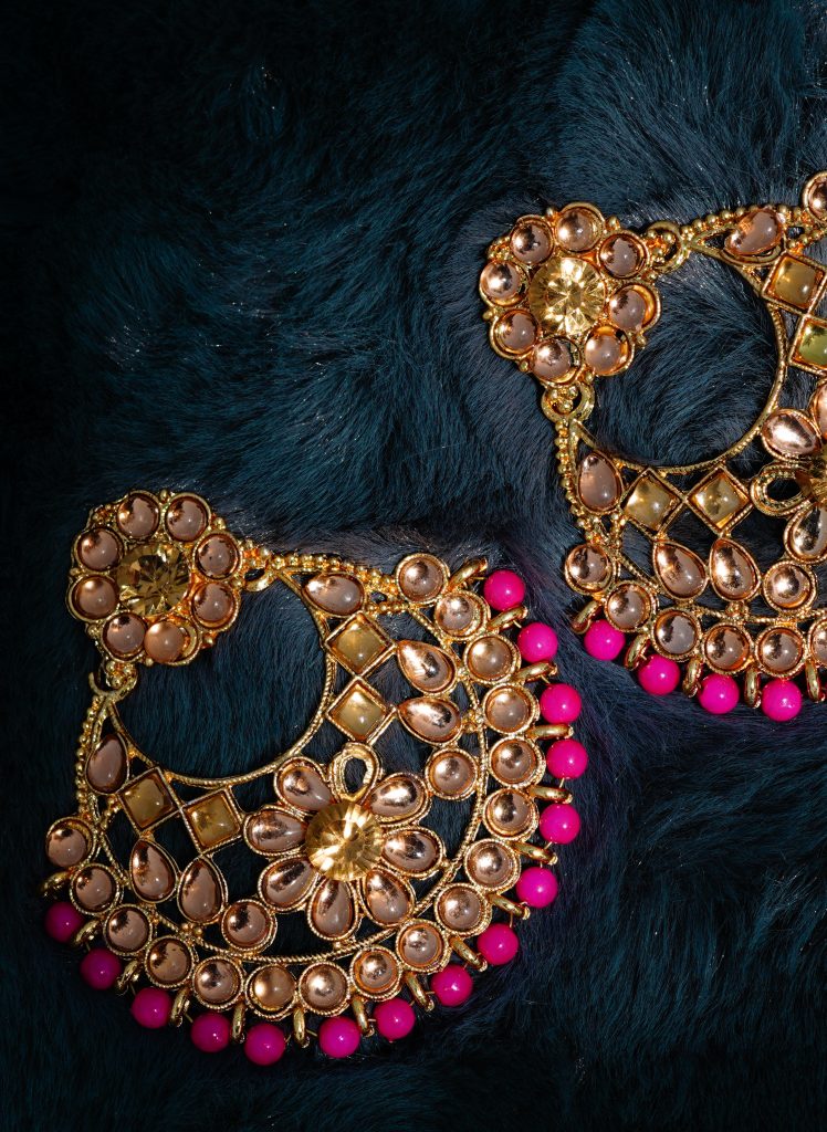 Golden Artificial Ear Rings - PixaHive