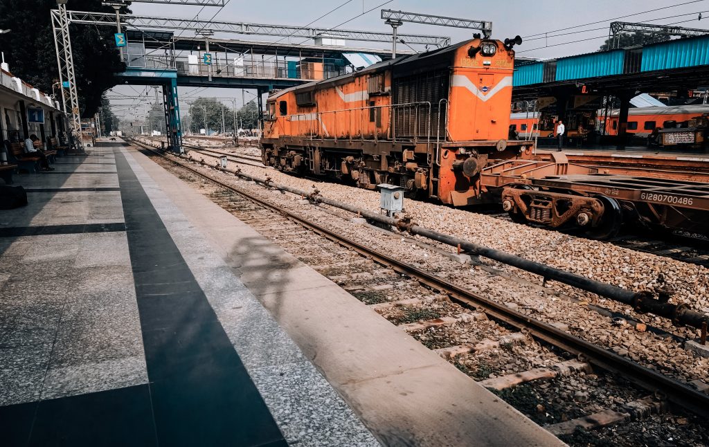 Train on Railway station - PixaHive