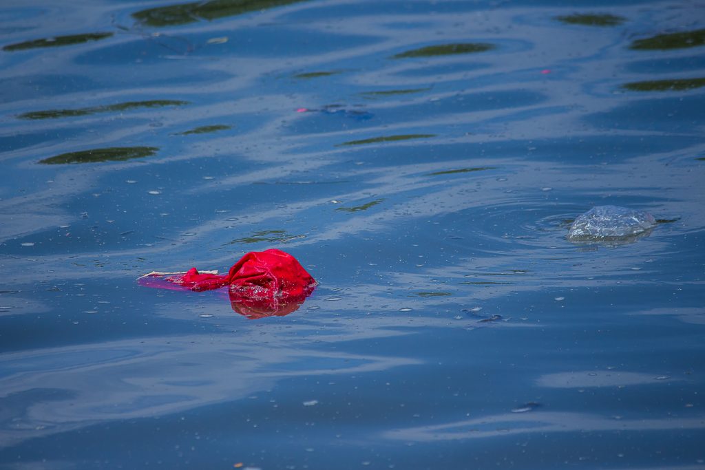 Waste material in a river - PixaHive