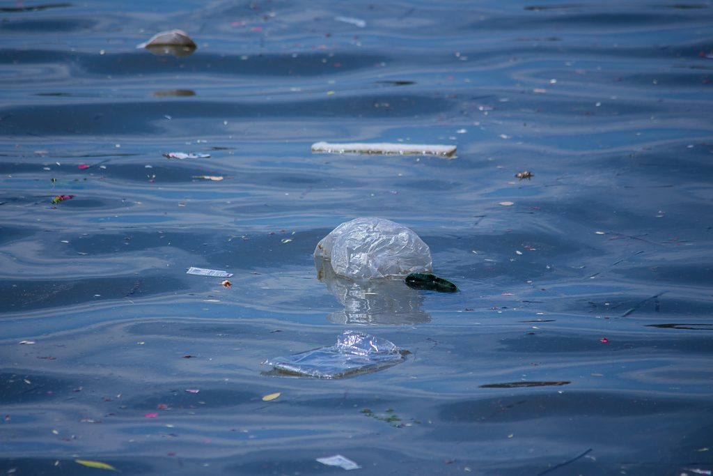 Waste material in a river - PixaHive