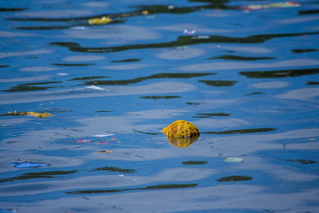 Waste material in a river - PixaHive