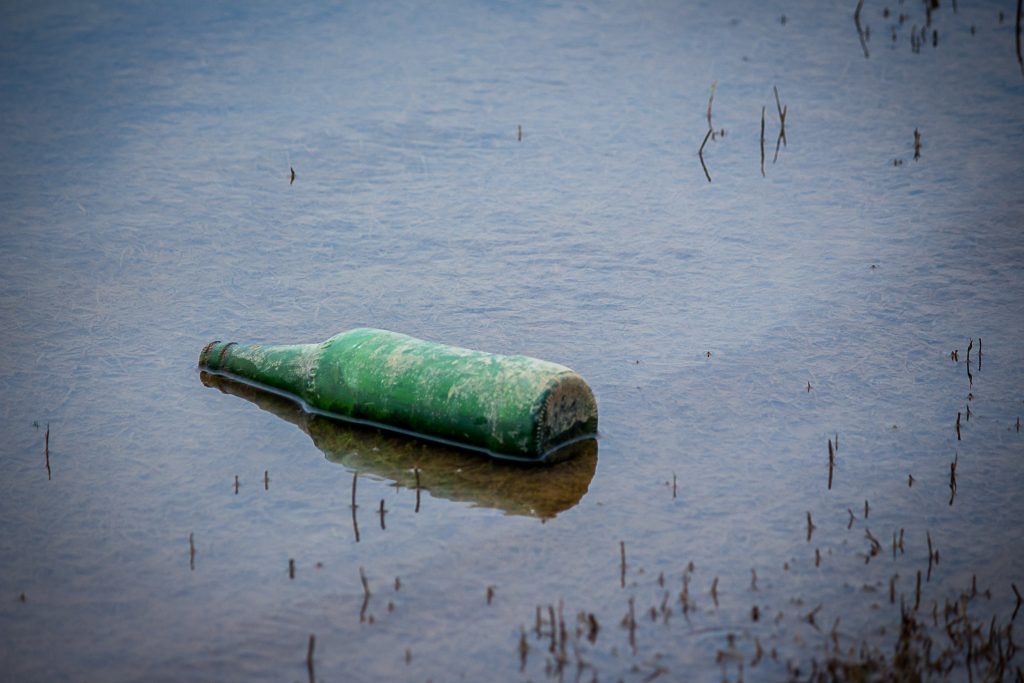Waste material in a river - PixaHive