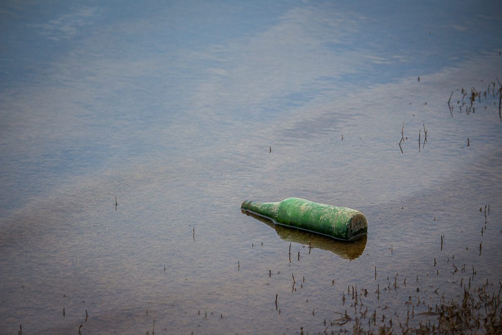 Waste material in a river - PixaHive
