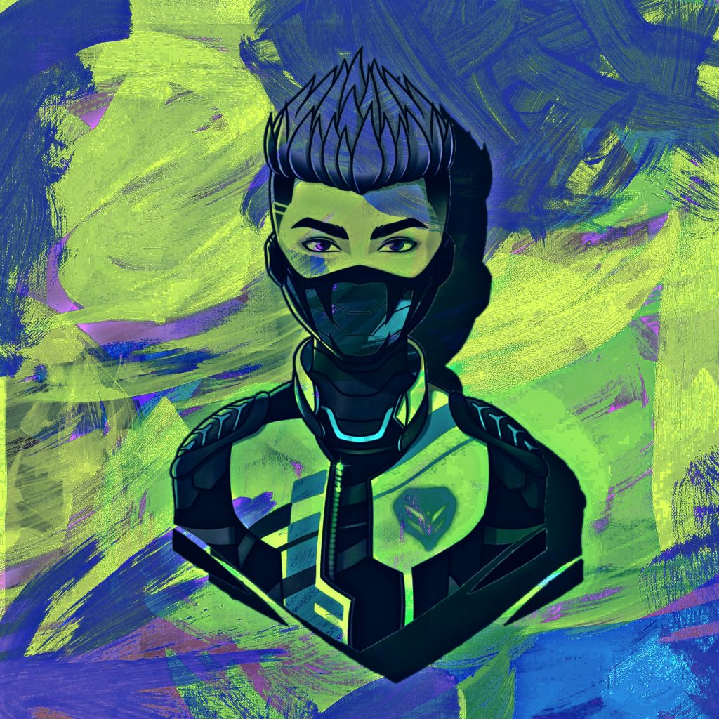 A boy with face cover illustration - PixaHive