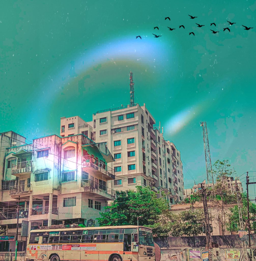 A building near a bus stand - PixaHive