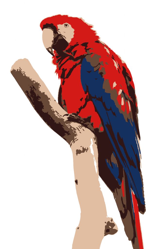 ILLUSTRATION of a bird sitting on the tree - PixaHive