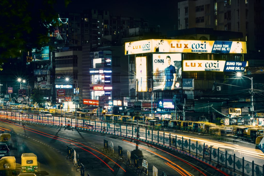 A city road during night - PixaHive