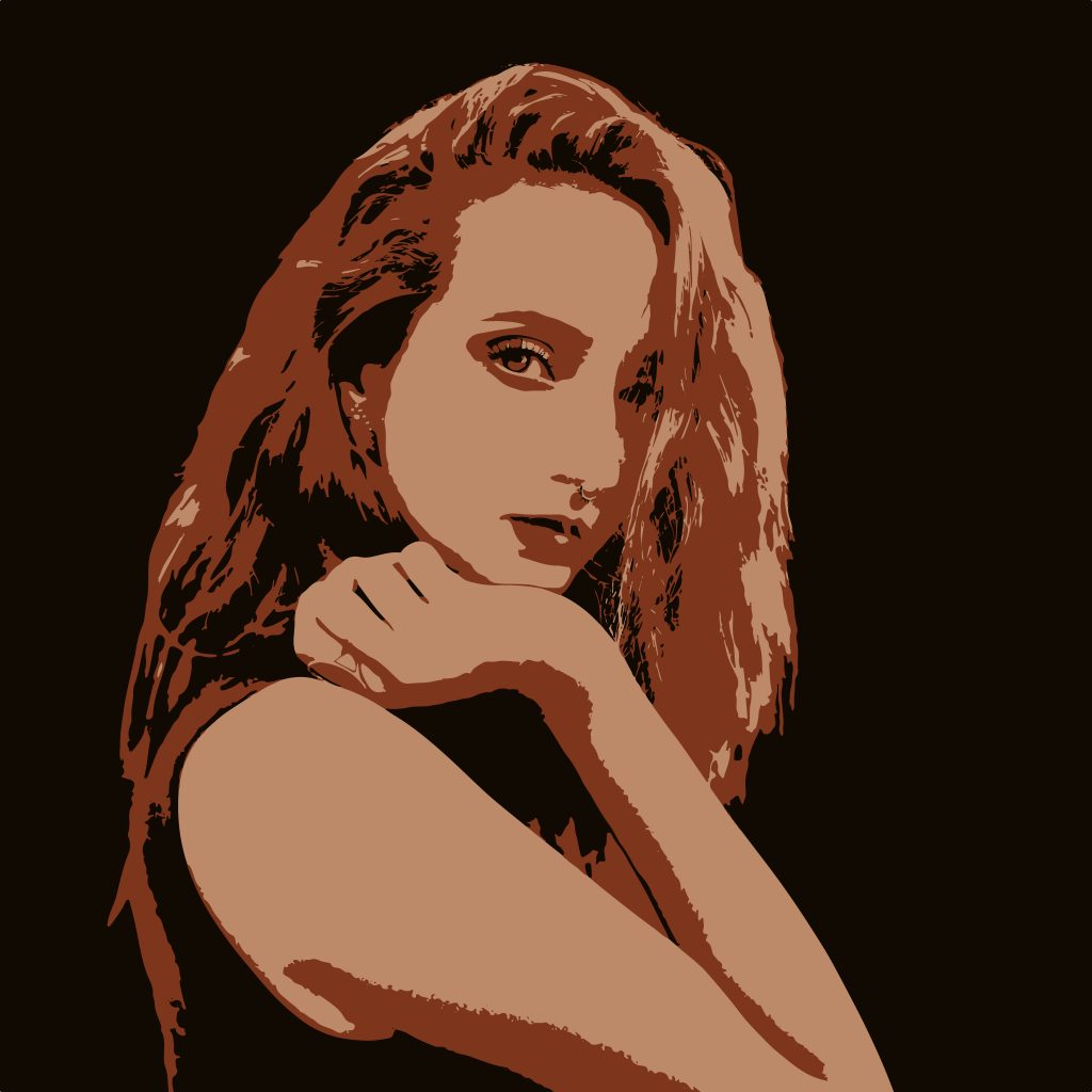 Portrait illustration of a fashion model - PixaHive