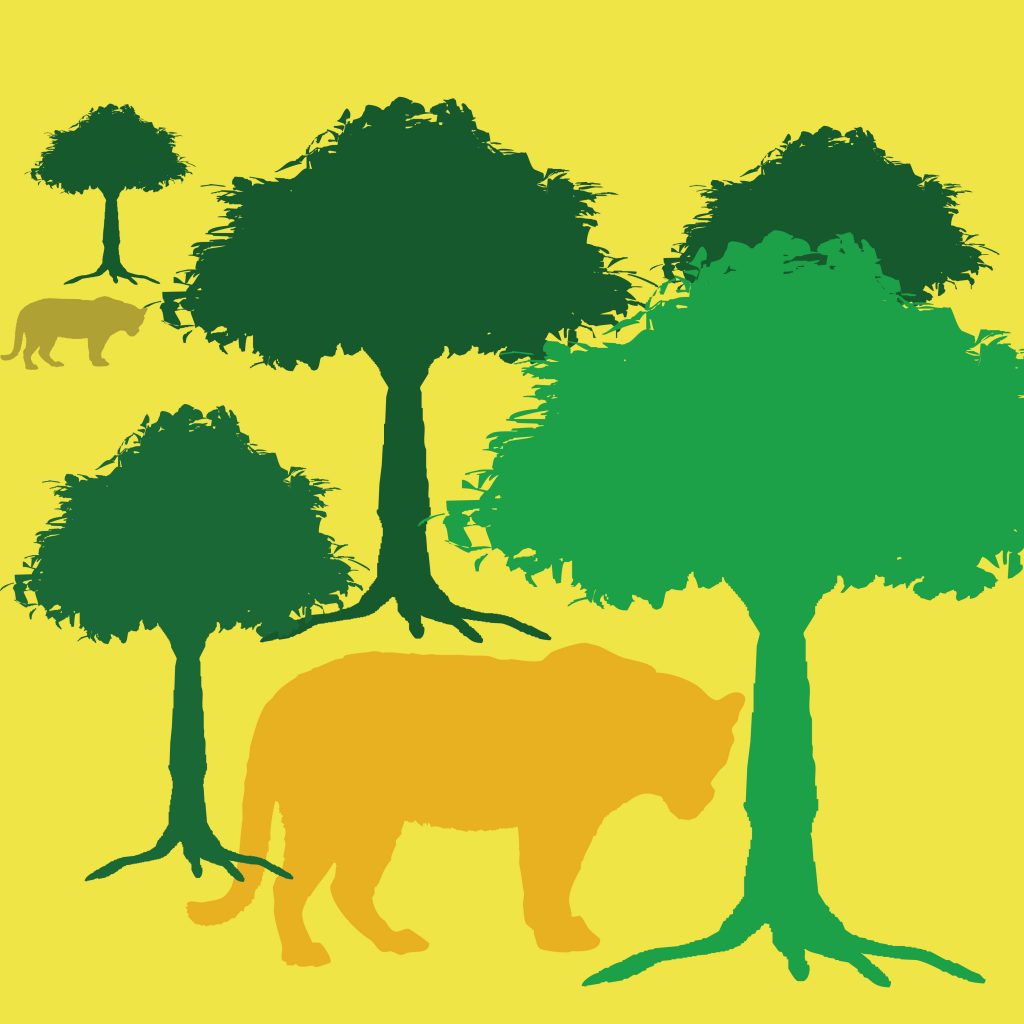 Tiger and tree illustration - PixaHive