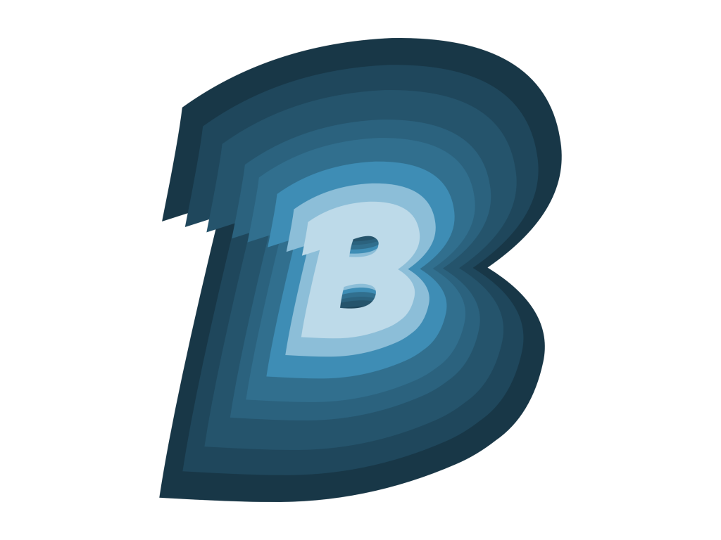 English alphabet B in different shades - PixaHive