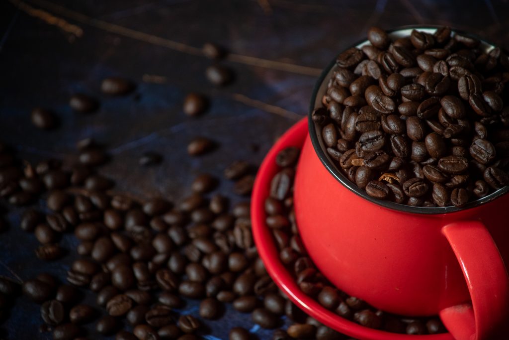 Coffee beans in a cup - PixaHive