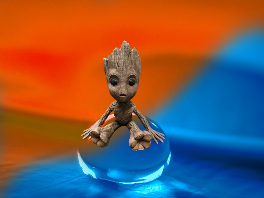 Fictional character Groot on a bubble - PixaHive