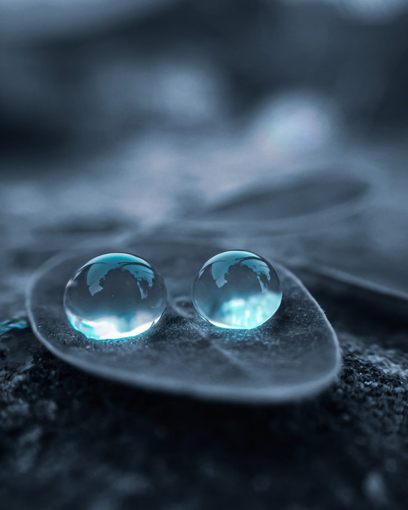 Two drops on a leaf - PixaHive